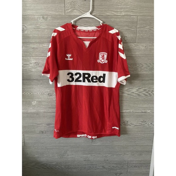 Hummel | Shirts | Middlesbrough 28 2019 Home Football Shirt Soccer ...